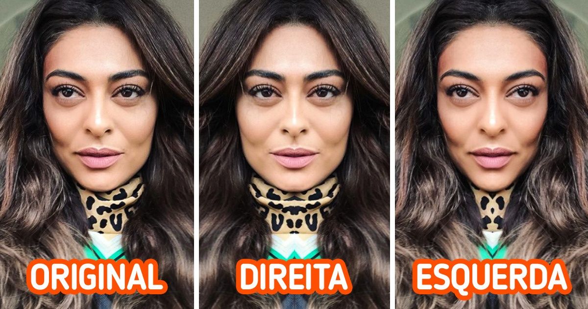 Como seriam estas 18 celebridades se suas faces fossem simétricas ...
